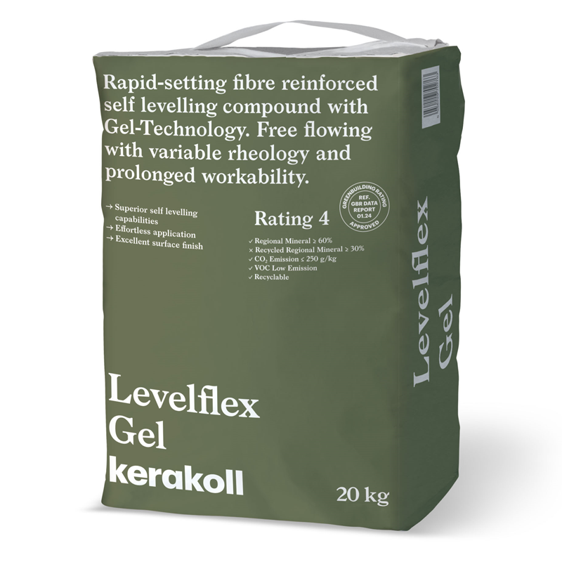 Kerakoll Levelflex Gel Rapid-Setting Fibre Reinforced Self Levelling Compound 20kg | Flooring ...